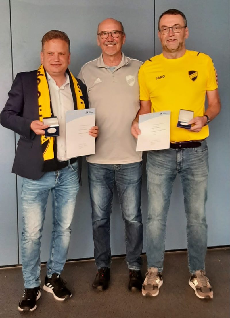 Auszeichnung für vorbildliche ehrenamtliche Arbeit! - 1. FC Spich 1911 e.V.