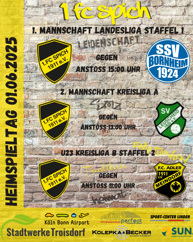 Großer Heimspieltag auf den Spicher Höhen – Drei Spiele, ein Ziel ...